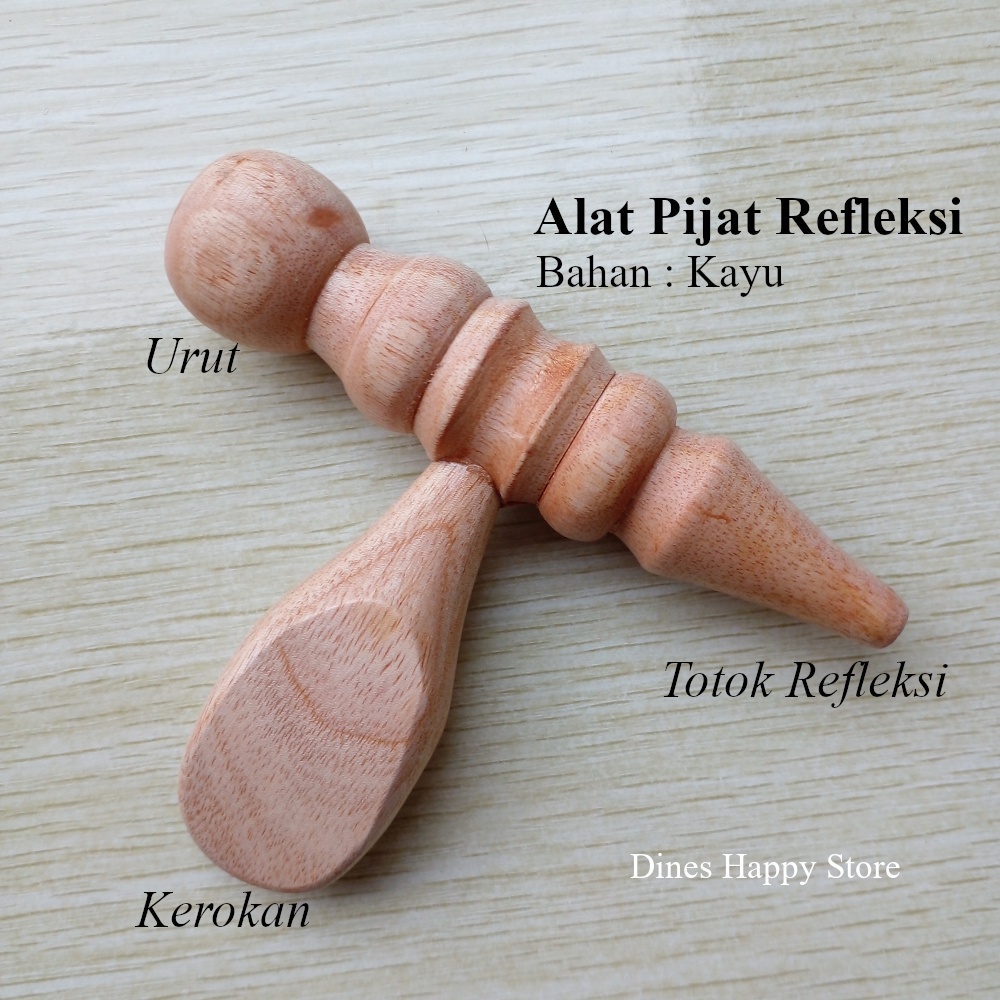 Jual Alat Pijat Refleksi Totok Urut Telapak Kaki Tangan Kerokan Badan Segitiga Kayu Jati ...