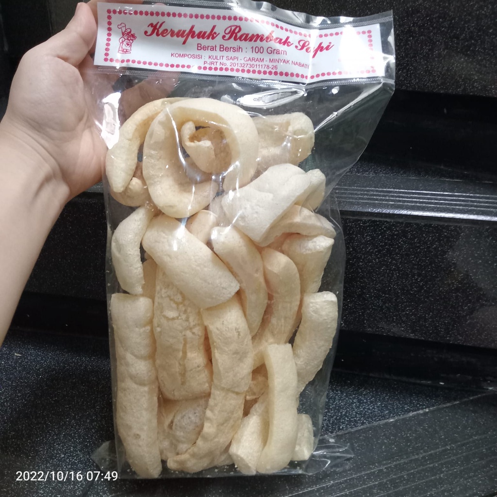 Jual KERUPUK KULIT RAMBAK SAPI KARTIKA SARI OLEH OLEH BANDUNG VIRAL ...