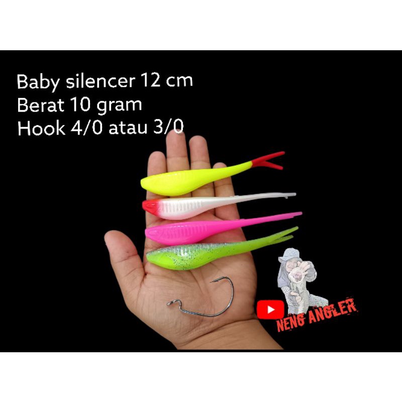 Jual BABY SILENCER 12 CM/10 GRAM UMPAN MANCING TOMAN REPLIKA | Shopee ...
