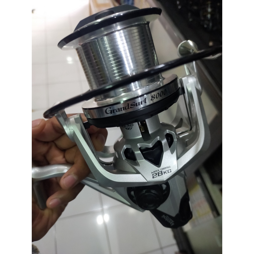 Jual Reel Pancing Kyoto Grand Surf Ukuran 8000 10000 12000 Drag 28kg ...