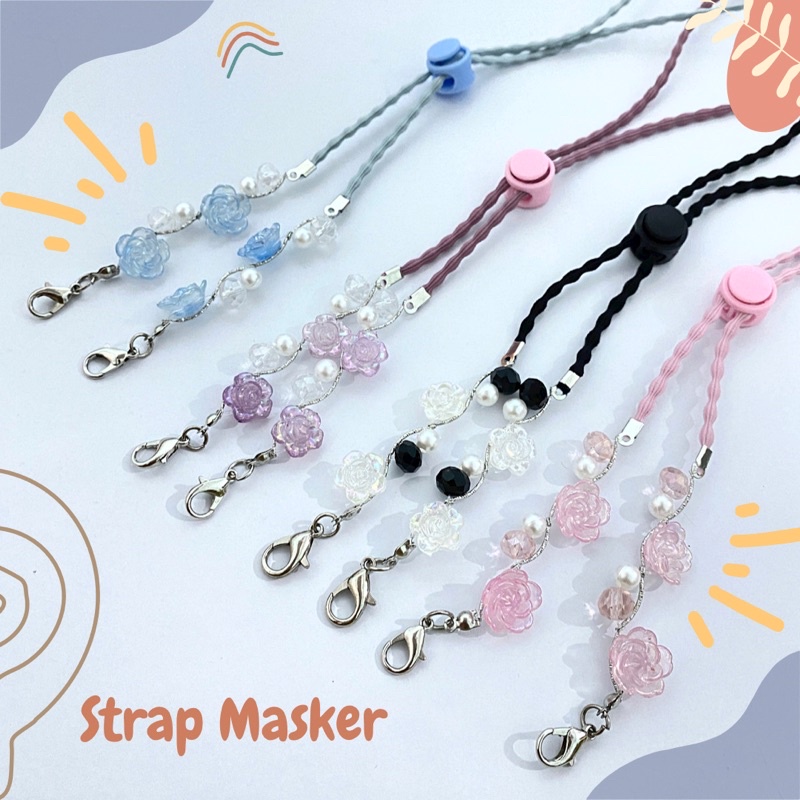 Jual Strap Masker Kalung Masker Hijab Headloop 2in1 Konektor Masker ...