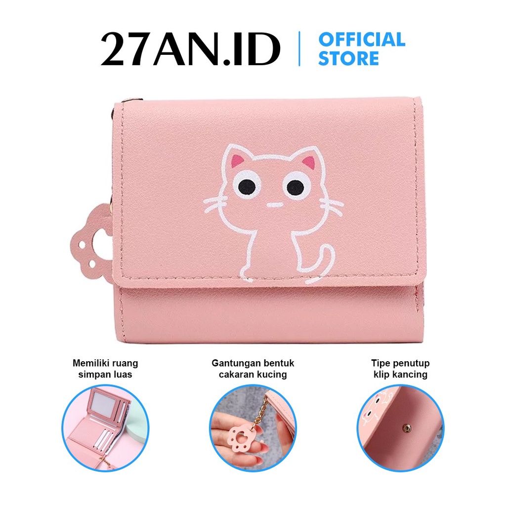 Jual (27AN.ID) Dompet Mini Wanita Q34 Dompet Lipat Wanita Import Real Pict | Shopee Indonesia