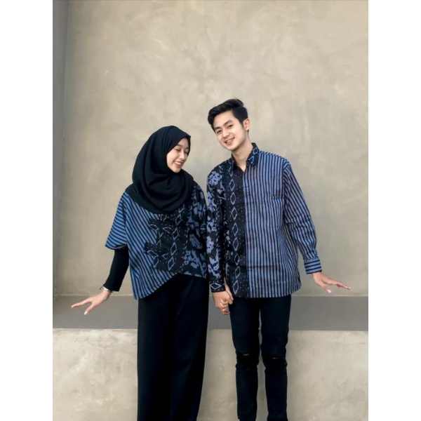 Jual COUPLE BATIK /KEMEJA PRIA/CROP TOP WANITA/BLUS CROP TOP BATIK KHAS ...