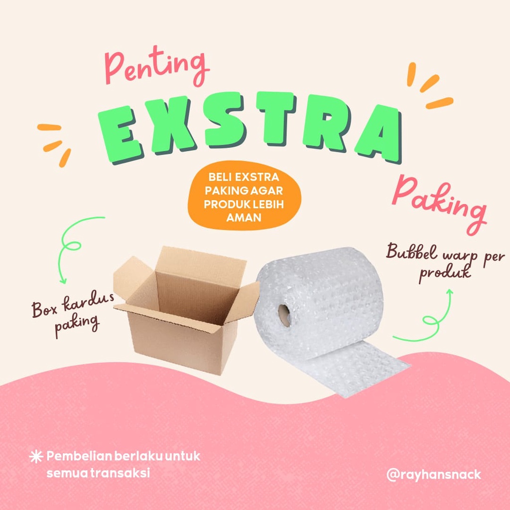 Jual EXSTRA PACKAGING Bubbel Warp Dan Box Kardus ( Berlaku Untuk Semua ...