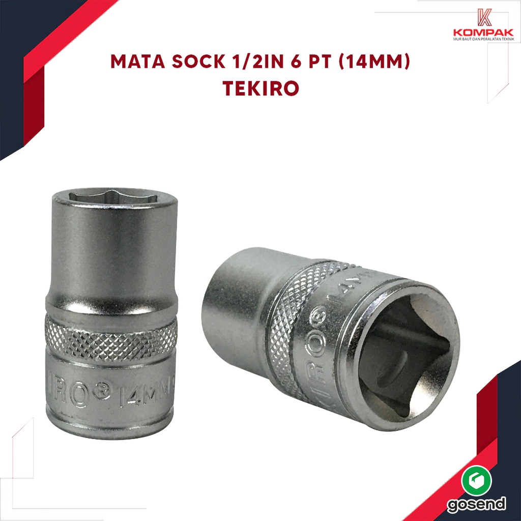 Jual TEKIRO MATA SOCK SOK 14mm 14 mm 1/2" 1/2 " DR 6 6pt 12 pt TEKIRO ...