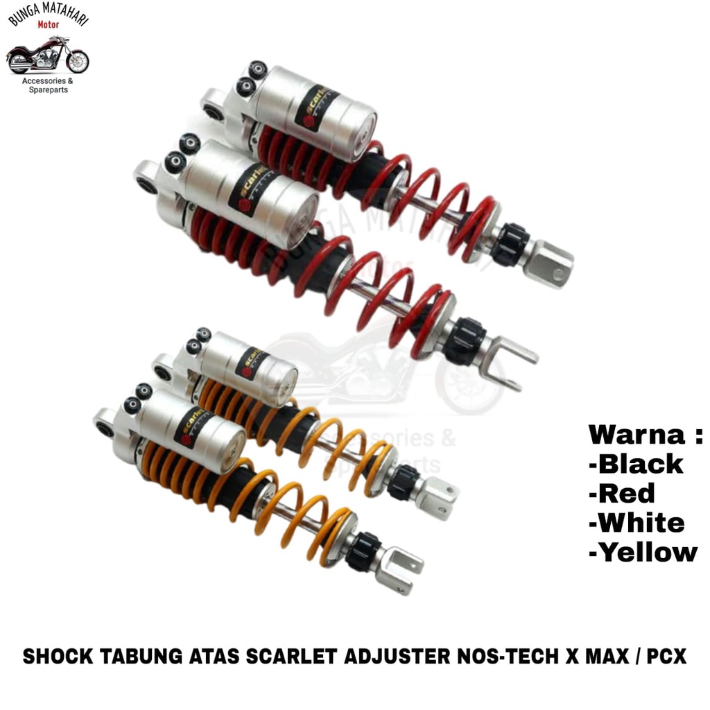 Jual Shock belakang scarlet shockbreaker shockbleker shockabsorber tabung atas adjuster nostech ...