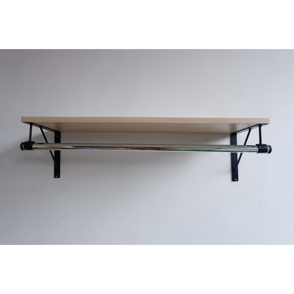 Jual Ambalan tempel, gantungan baju dinding, hanger dinding 80cmx25cm ...