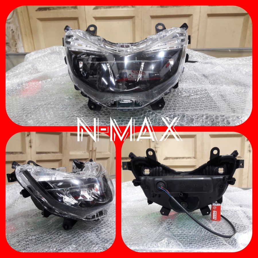 Jual REFLEKTOR LAMPU DEPAN ASSY + LED NMAX N MAX N-MAX NON ORI MERK WIN ...