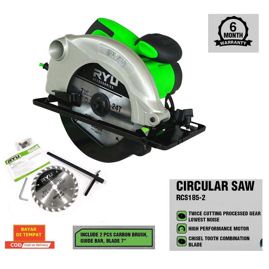 Jual RYU RCS 185-2 Mesin Circular Saw 7 Inch / Mesin Gergaji Potong ...