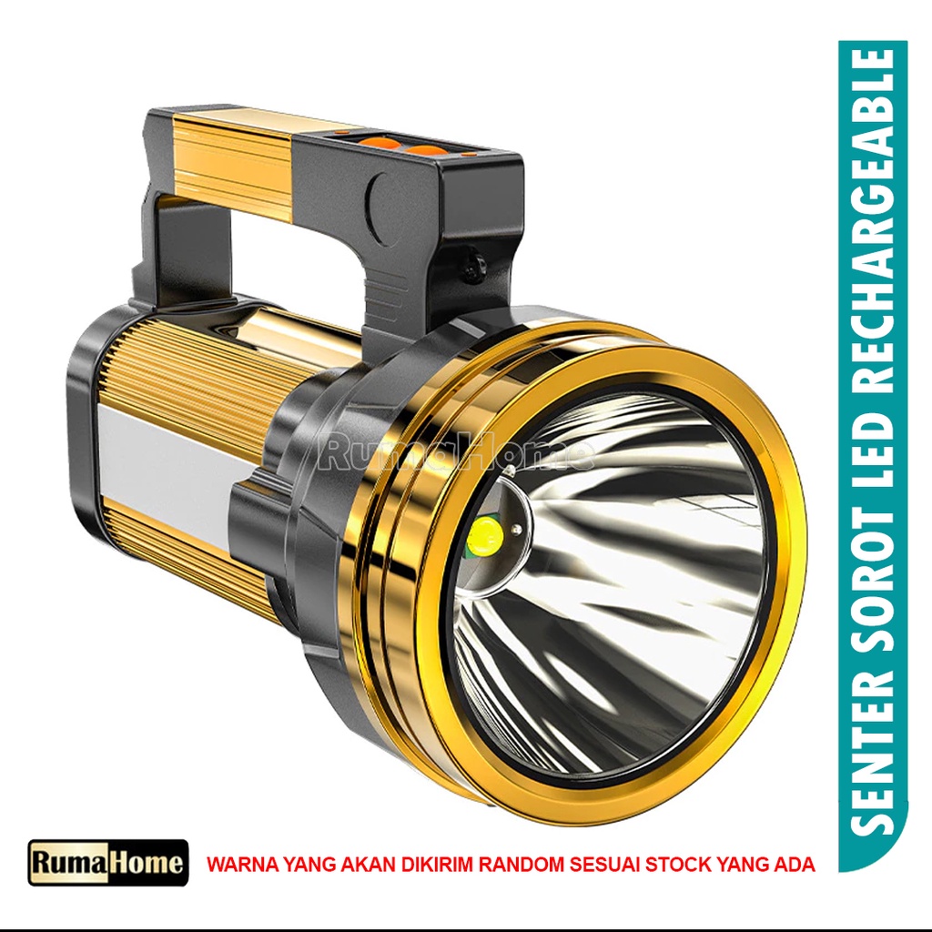 Jual Senter Sorot Tangan Isi Ulang LED Super SL-6626 & SL-6628 | Shopee ...