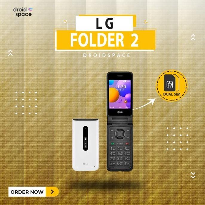 Jual Hp Lg Folder 2 Quad Band 2G Dual Sim Lipat Phones Dual Screen Flip | Shopee Indonesia