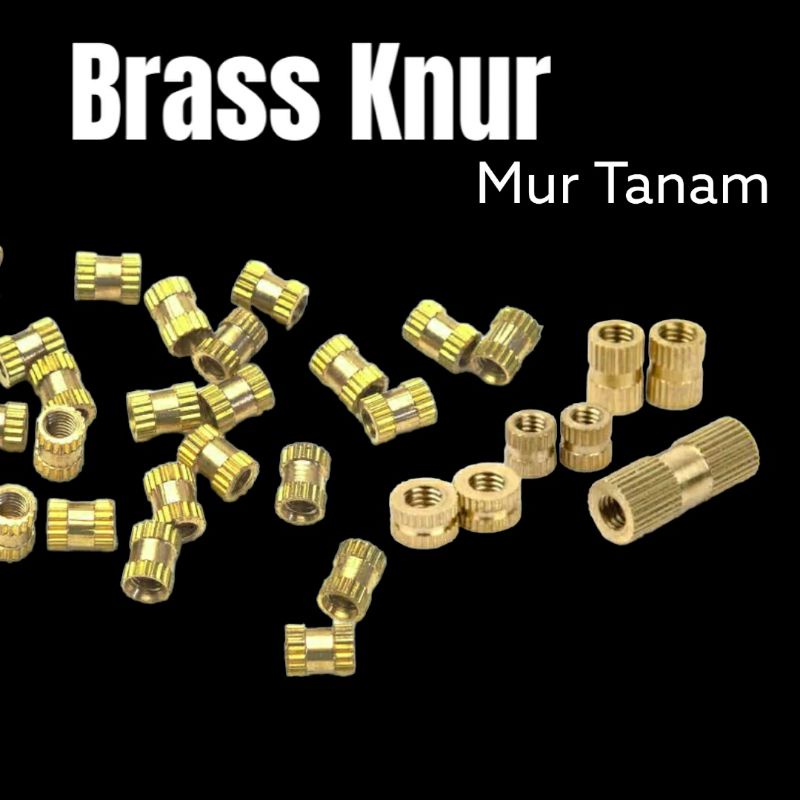Jual BRASS KNUR TANAM M2 M3 INSERT NUR MUR TANAM 3D PRINT | Shopee ...