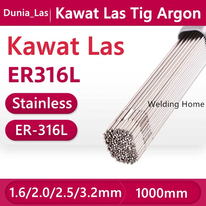 Jual 5kg Kawat Las Tig Argon Steel ER 316L Stainless 1.6mm 2.0mm 2.5mm ...