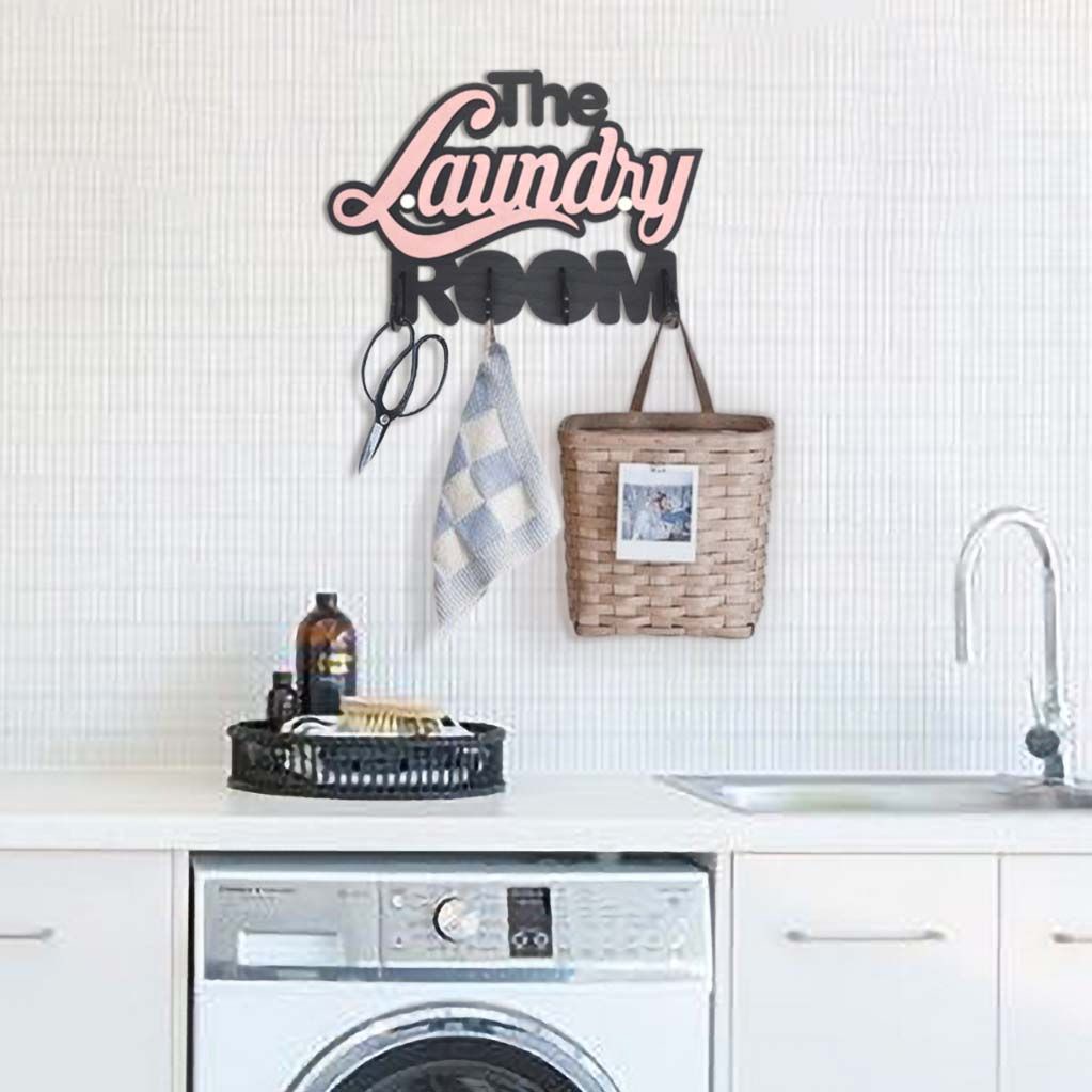 Jual Rak Dinding THE LAUNDRY ROOM ( dengan 4 buah hook gantungan ...