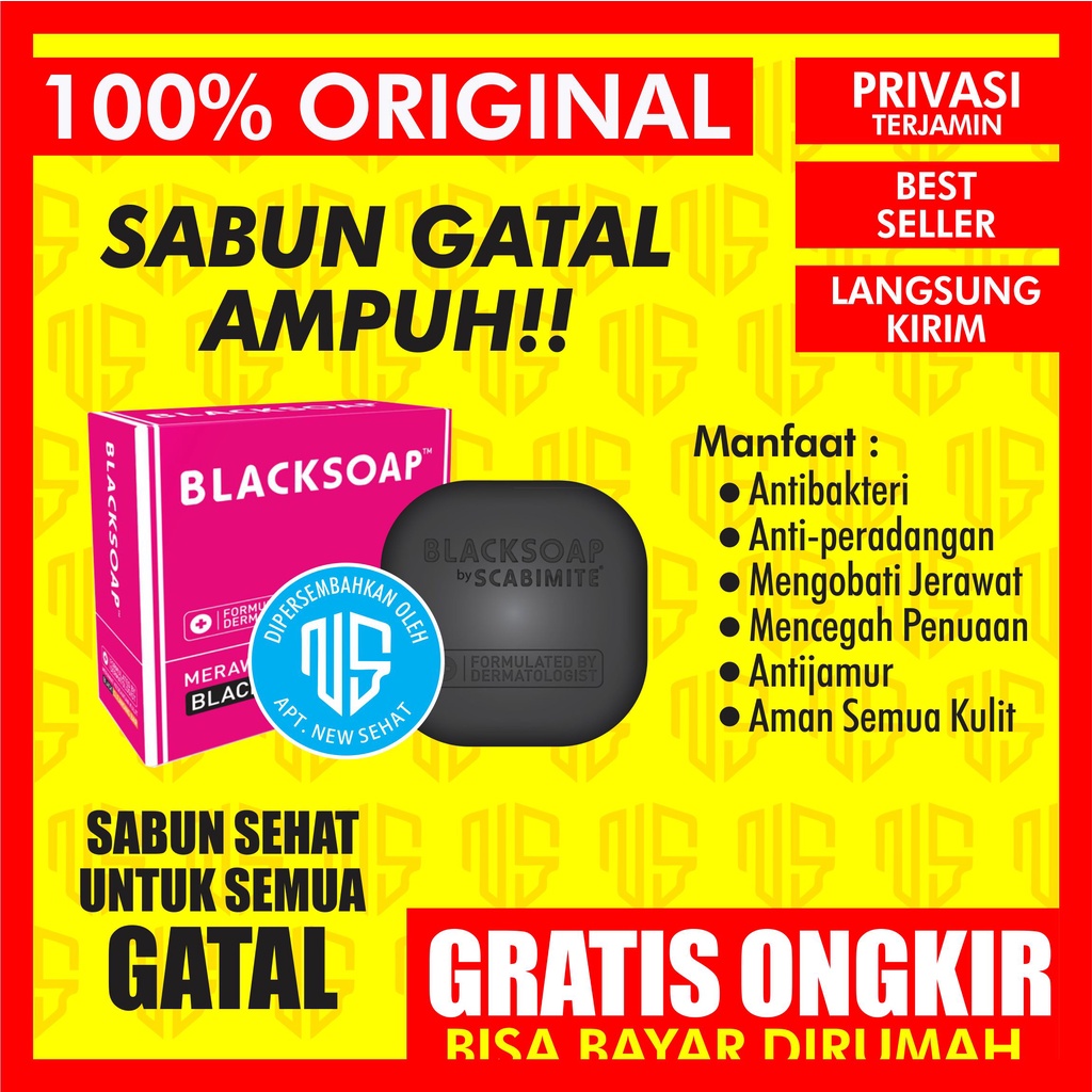 Jual Blacksoap Black Soap untuk Scabies Tungau sabun sehat sabun ...