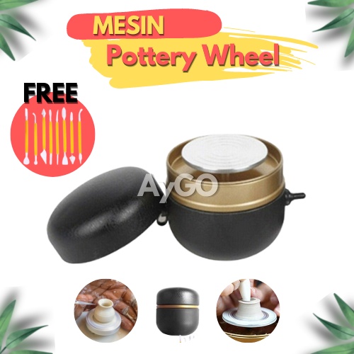 Jual POTTERY WHEEL SUPER MINI / Mini Electric Pottery Wheel / Piring ...