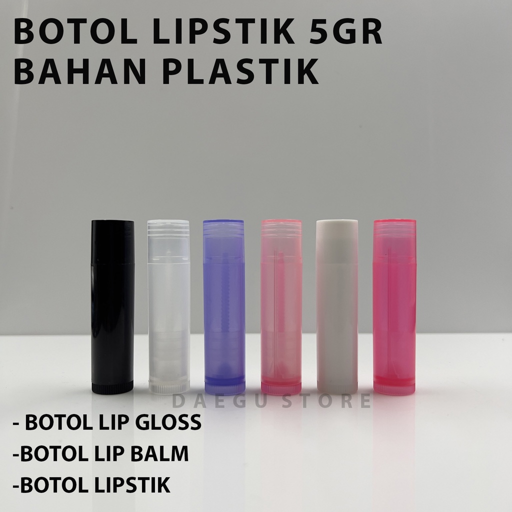 Jual Botol Lip Gloss Botol Lip balm Botol Lipstik Tube Plastik 5 gr ...
