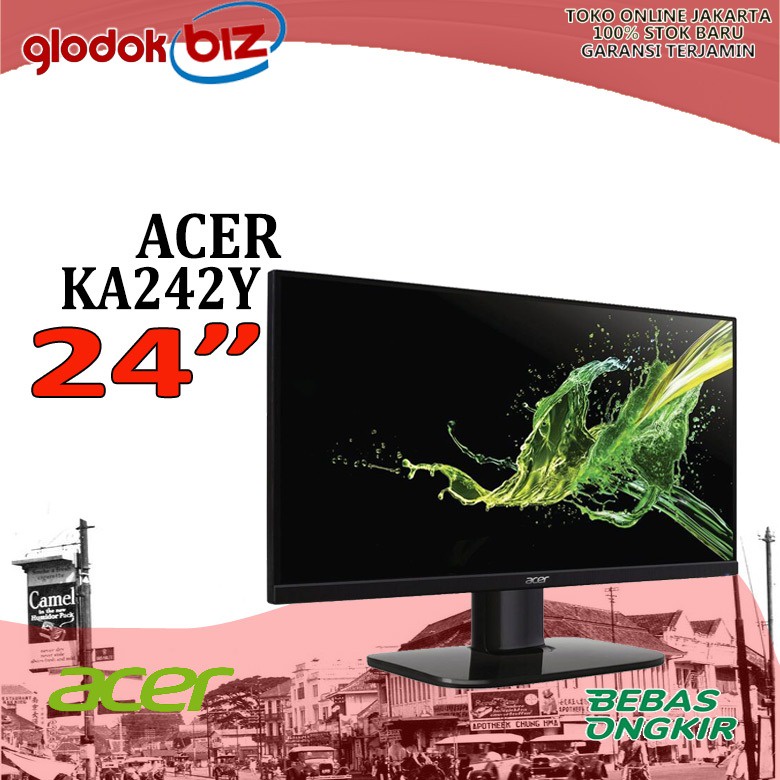 Jual Monitor LED 24" ACER KA242Y 24" IPS 1920x1080 1ms 75Hz HDMI VGA ...