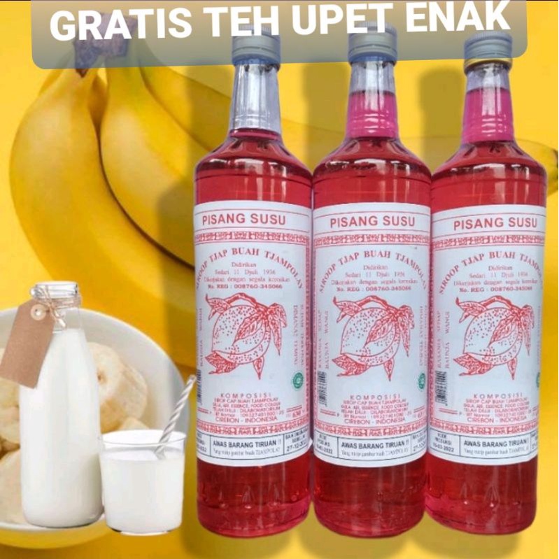 Jual SIRUP TJAMPOLAY PISANG SUSU SIRUP ASLI 620ml | Shopee Indonesia