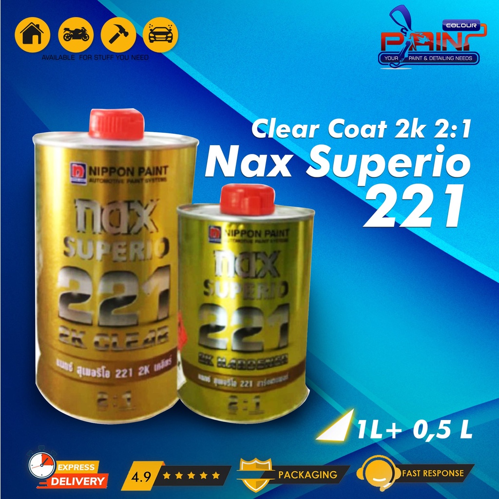 Jual Clear Coat / Pernish Nippon Paint Nax Superio 221 2:1 | Shopee ...