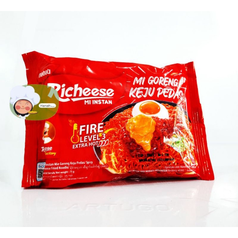 Jual mie richeese goreng level 3 pedas keju | Shopee Indonesia