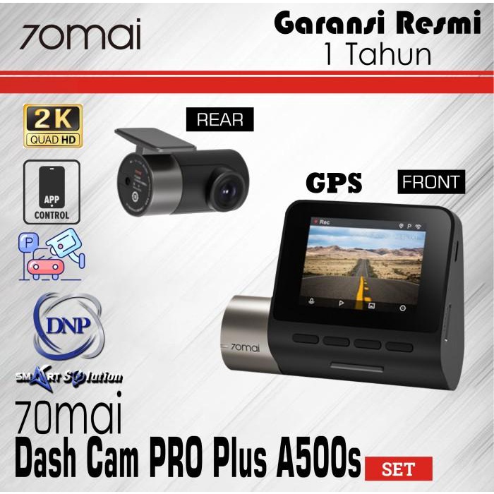 Jual Sensor Mobil 70Mai Dash Cam Pro Plus A500S 1944P Gps Adas Set ...