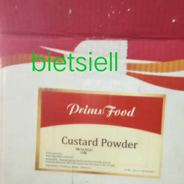 Jual Prims food tepung custrad 10 kg / dus | Shopee Indonesia
