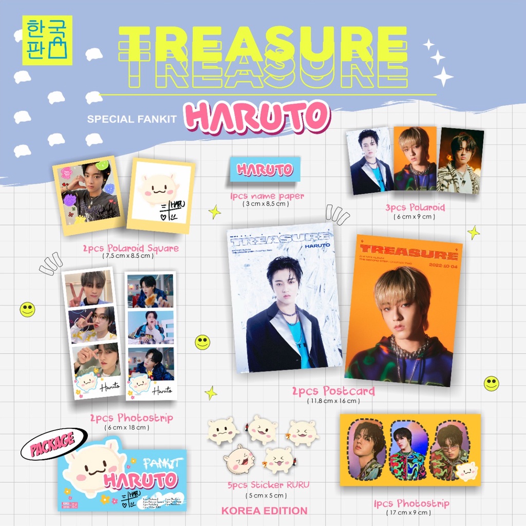 Jual SPECIAL FANKIT Treasure Haruto Polaroid Postcard Photocard ...