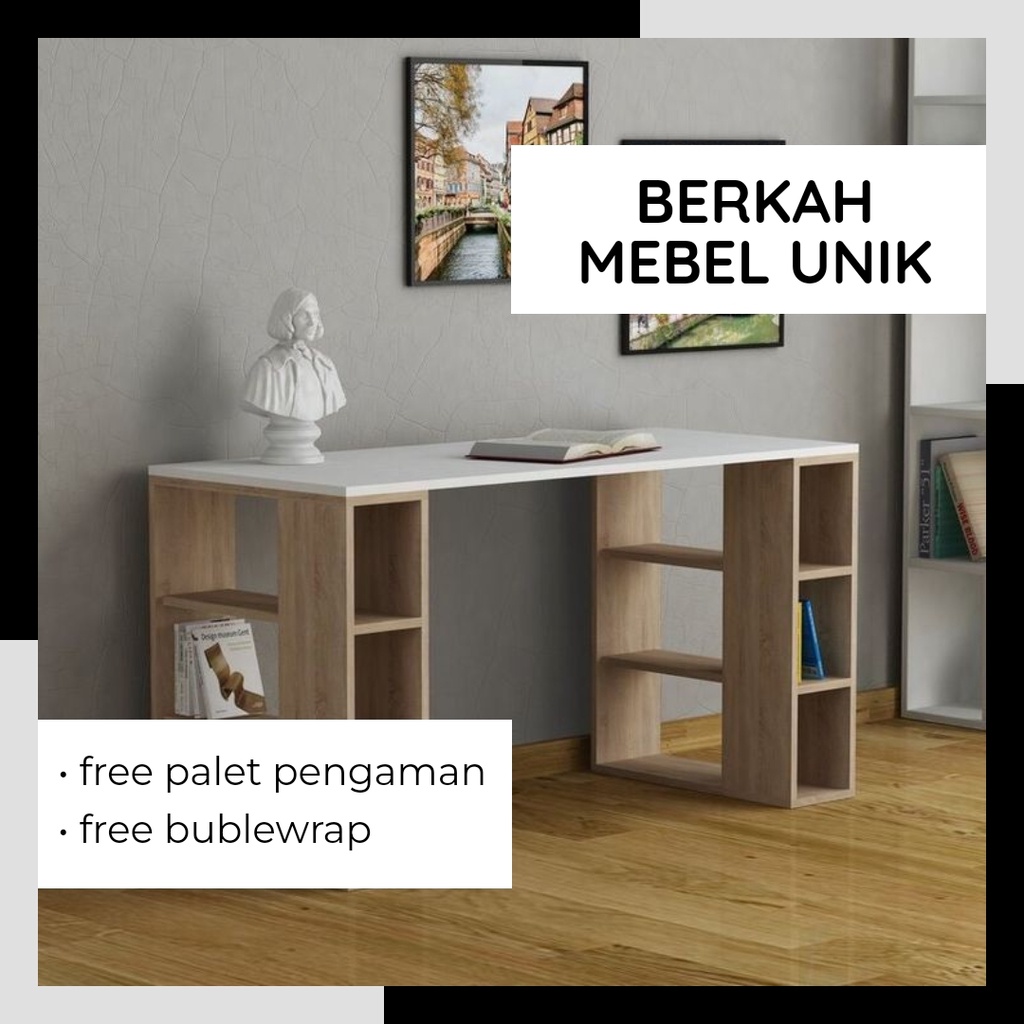Jual Meja Belajar ARAI Minimalis Modern ( Mebel Unik 27 ) | Shopee ...
