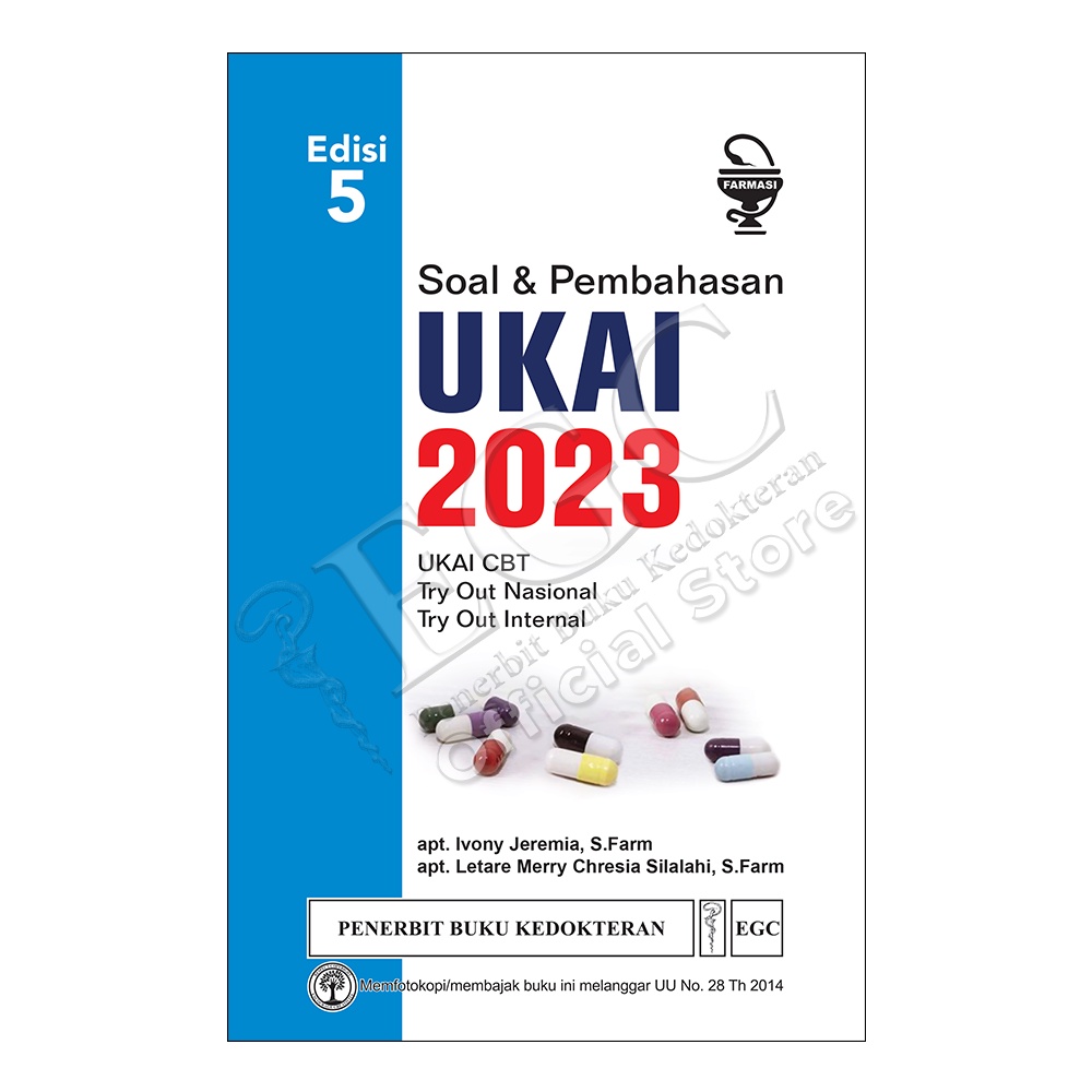 Jual Buku Uji Kompetensi Apoteker Indonesia ORI - Buku Soal dan Pembahasan UKAI 2023 - Ukom ...