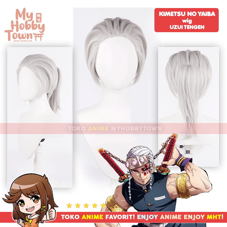 Jual Wig Cosplay Anime Kimetsu no Yaiba Demon Slayer : Tengen Uzui ...