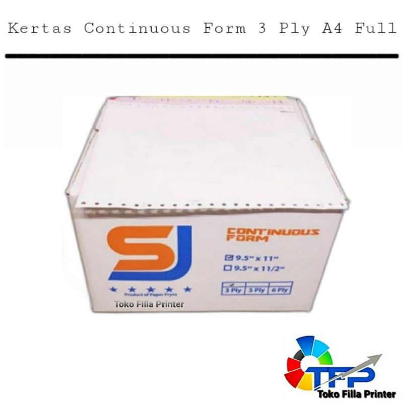 Jual Kertas Continuous Form 3 ply A4 Full | Shopee Indonesia