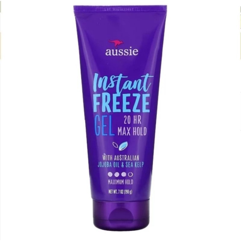Jual Aussie Instant Freeze Gel 20HR max hold 198g | Shopee Indonesia