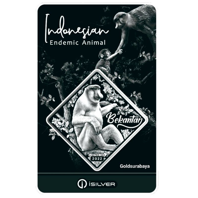 Jual Perak Batangan Isilver Bekantan 1oz Silver Bar not antam nadir srh ...