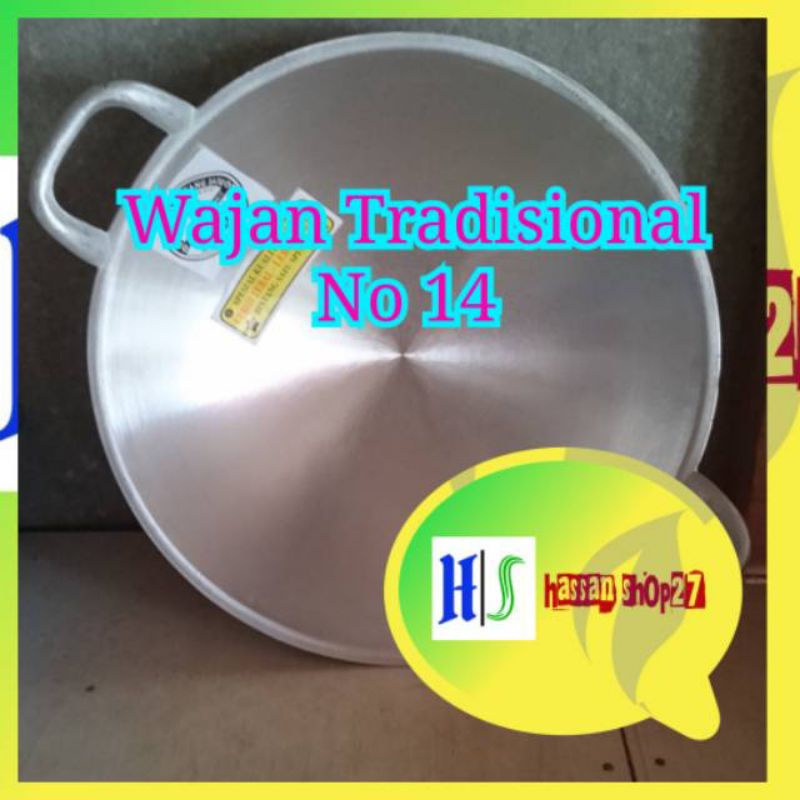Jual Wajan Ceper No. 14 Penggorengan Tradisional Aluminium Cor Tebal ...