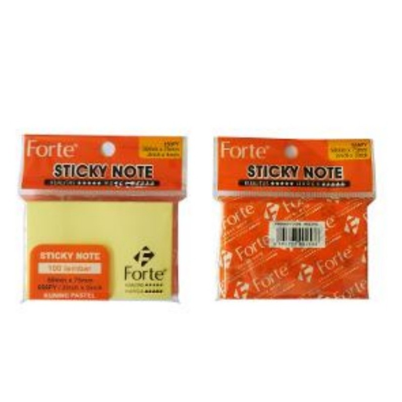 Jual StickY Note Forte 656 Kuning 50*75mm 100 lbr + | Shopee Indonesia