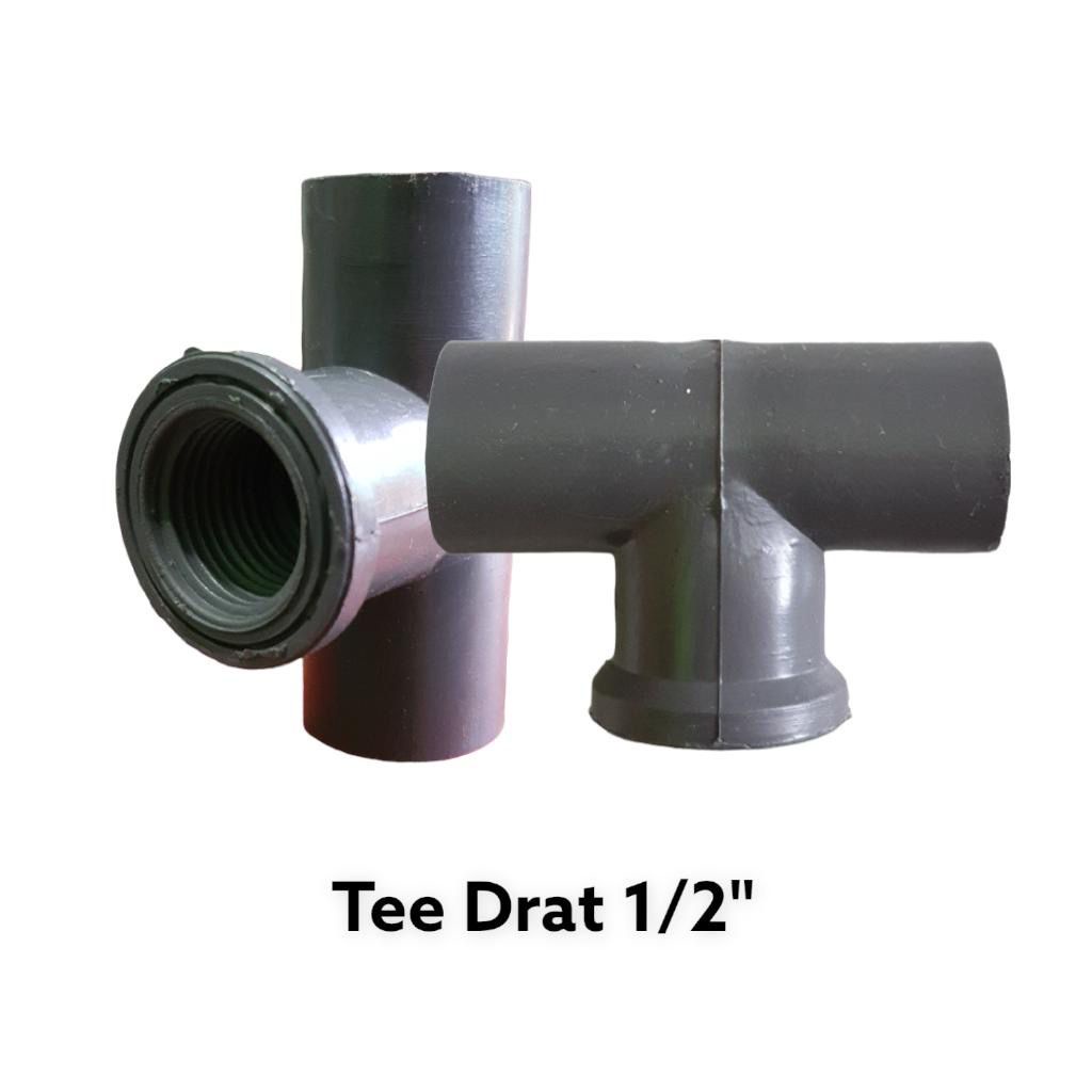 Jual TEE DRAT 1/2"inch AW/sambungan pipa T/T drat pvc | Shopee Indonesia