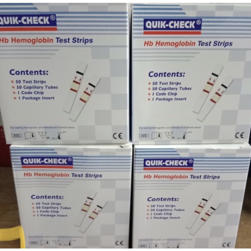 Jual Strip QuikCheck Hb Quik-Check Hemoglobin Quik Check Strip isi ...
