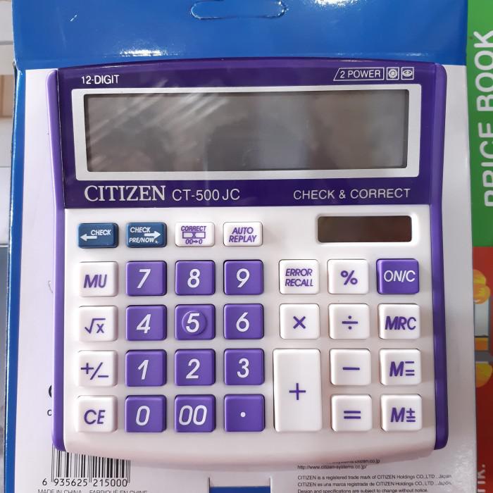 Jual Kalkulator Citizen CT-500J Calculator 500j CT 500J 500 J Murah ...