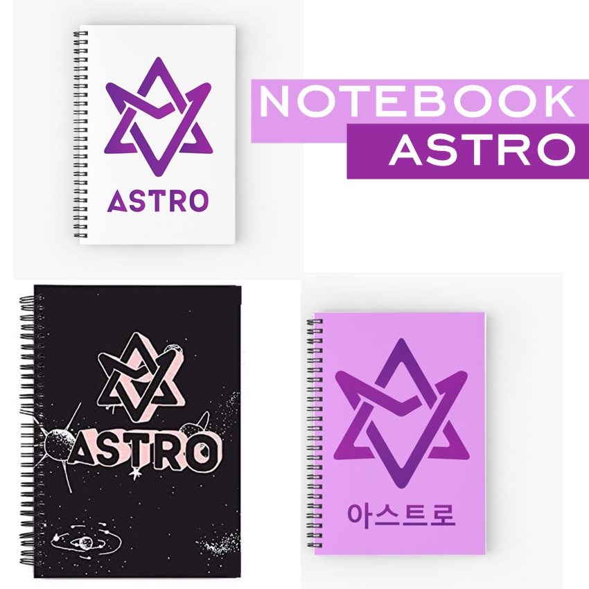 Jual Notebook ASTRO LOGO Spiral Notebook KPOP | Shopee Indonesia