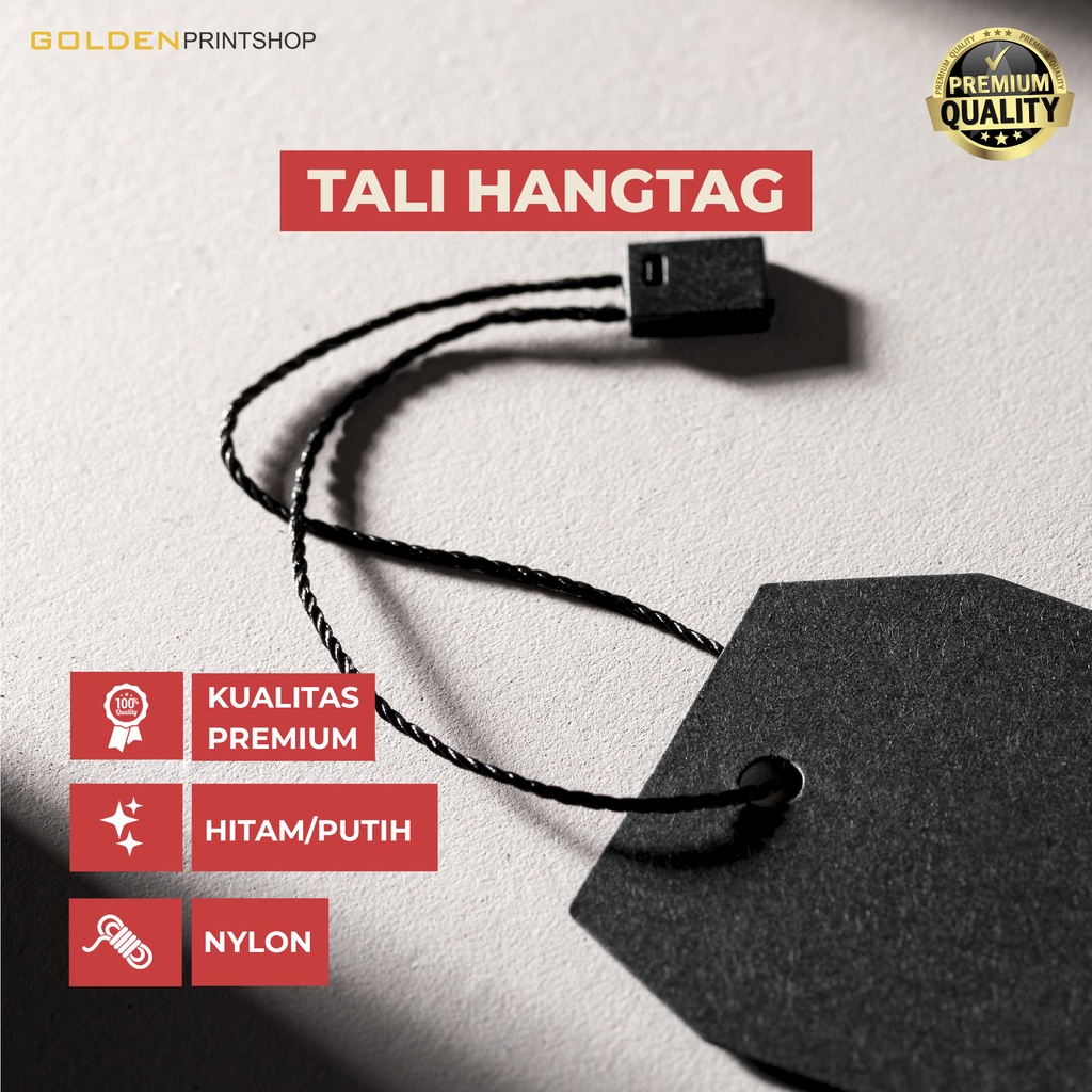 Jual TALI HANGTAG | TALI LABEL | TALI LABEL BAJU | Shopee Indonesia