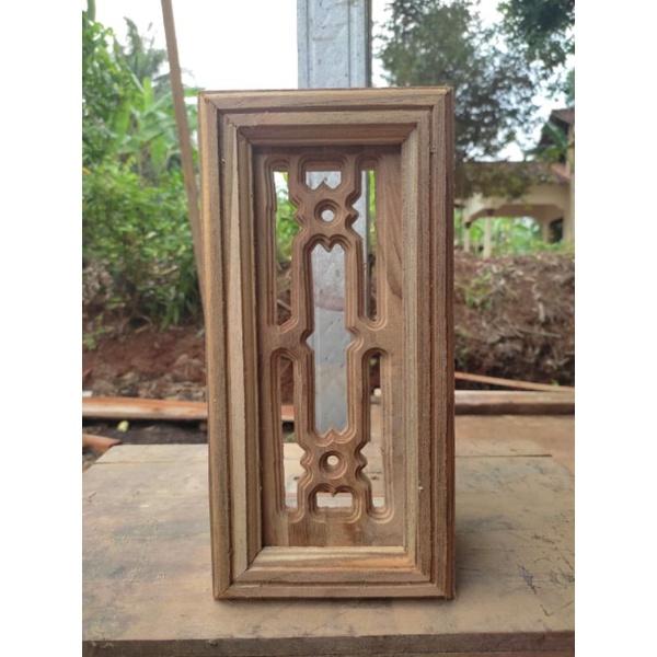 Jual loster kayu jati ukir dan minimalis ukuran 27x13 cm | Shopee Indonesia