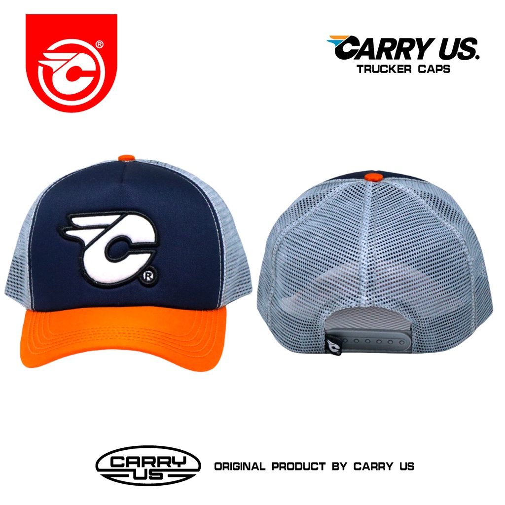 Jual CARRY US TOPI TRUCKER HAT CAPS ALL LOG TOPI JARING PRIA BORDIR ...