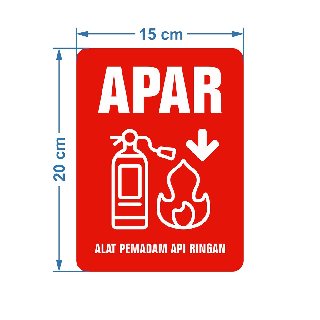 Jual STIKER RAMBU Alat Pemadam api Bahan REFLEKTIF | Shopee Indonesia