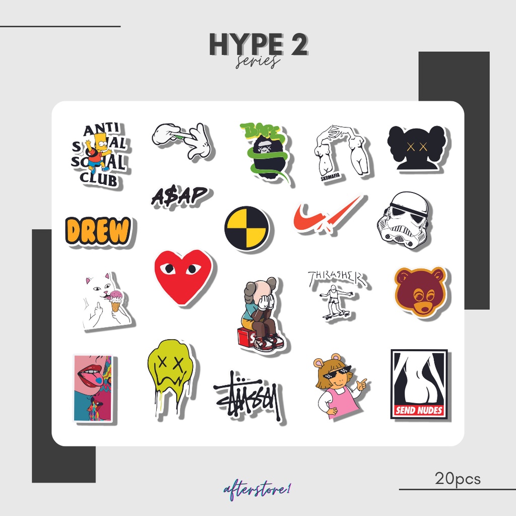 Jual [HYPE 2] STICKER AESTHETIC | STICKER TUMBLR | STIKER PACK | STIKER ...