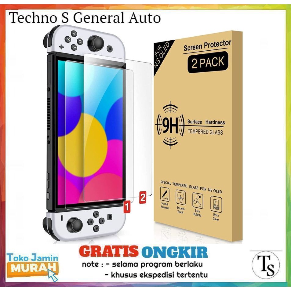 Jual Screen Protector Tempered Glass 9H Anti gores for Nintendo Switch Oled | Shopee Indonesia