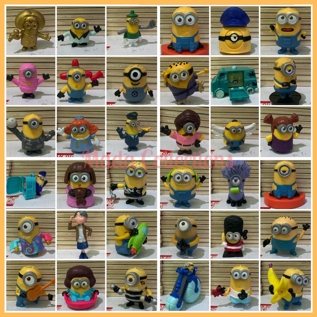 Jual [PRELOVED] MAINAN KARAKTER ACTION FIGURE MINIONS MCD HAPPY MEAL ...