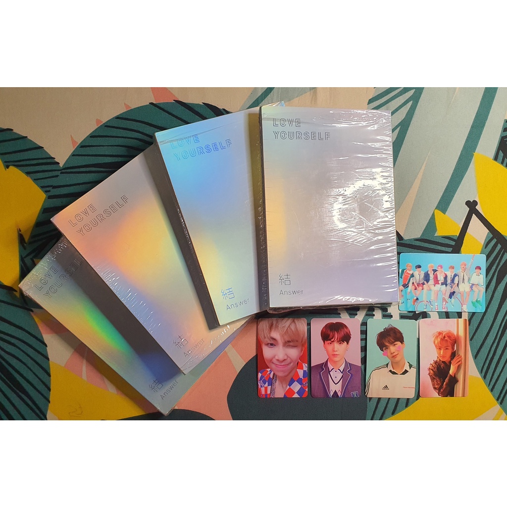 Jual UNSEALED BTS ALBUM SET Love Yourself LY Answer PC Lenticular RM ...
