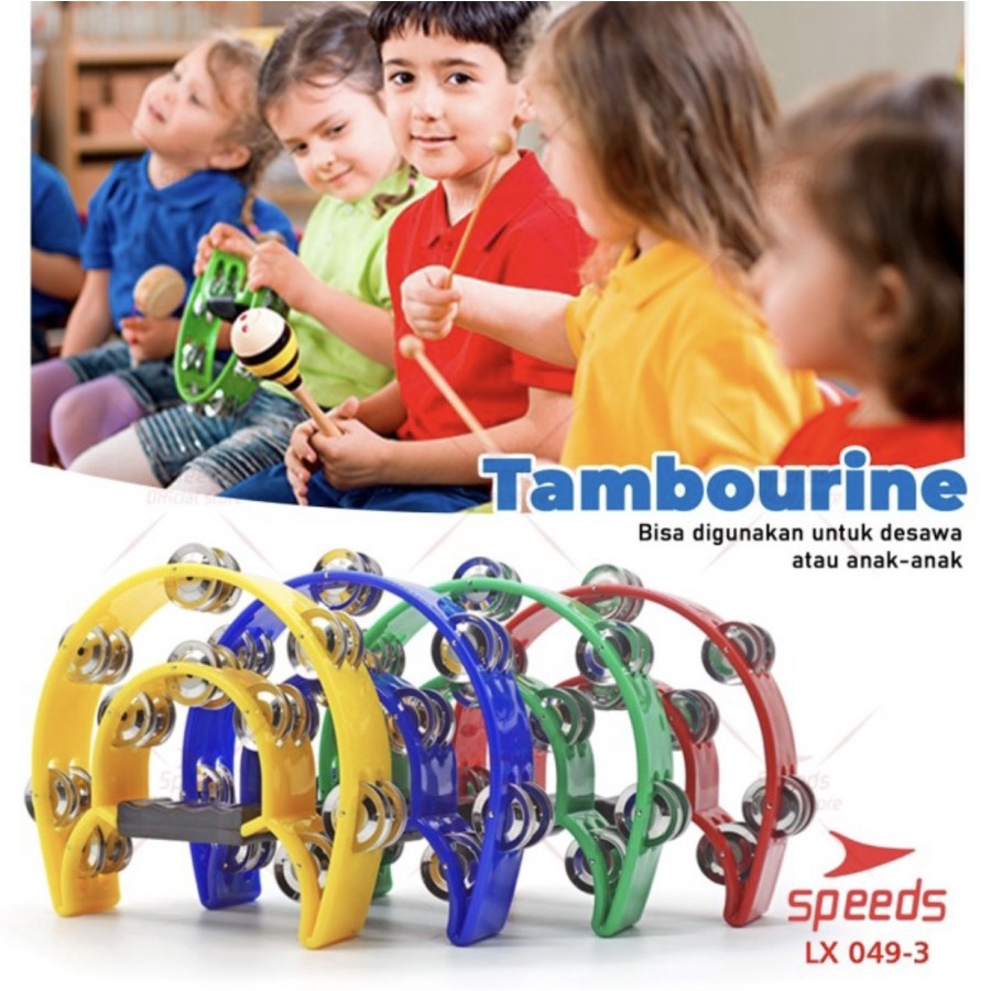 Jual Alat musik Tamborin Tamborine Double ring krecekan Tambourine 049 ...