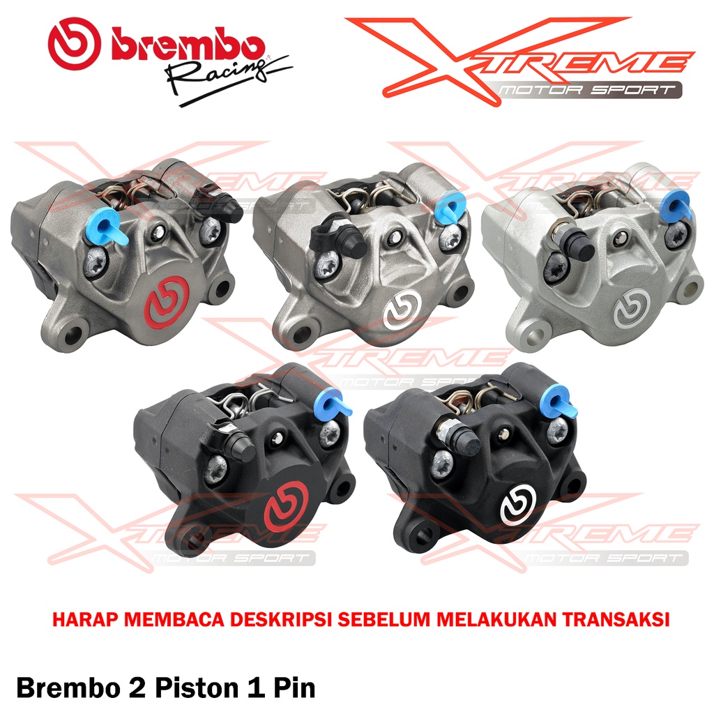 Jual Kaliper Brembo 2 Piston 1 Pin 2P1P Universal Original Brembo Italy | Shopee Indonesia